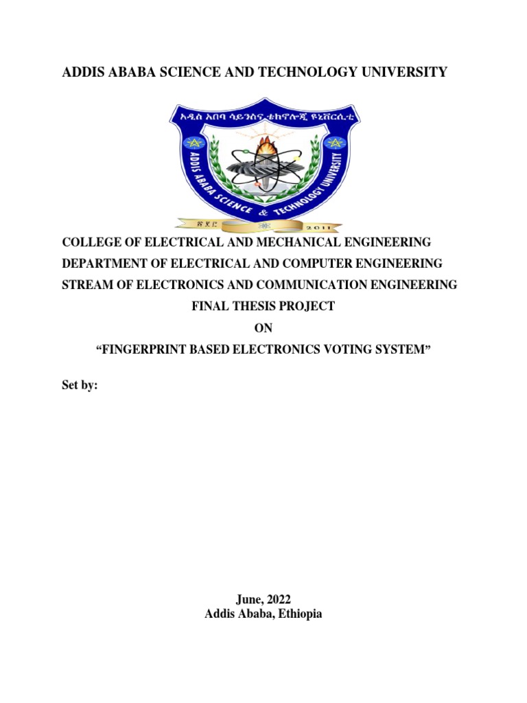 Finger Print Based Voting System | PDF | Electronic Voting | Databases