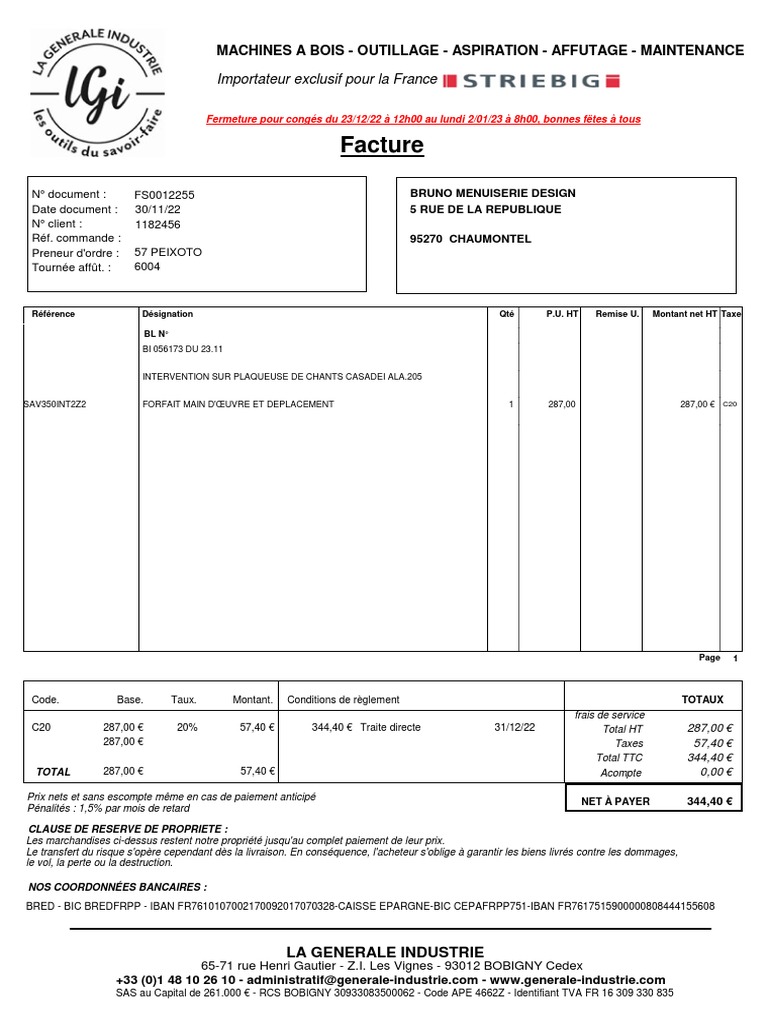 0018498621_Facture_BRUNO MENUISERIE DESIGN_FS0012255_2022-11-30.Zeendoc ...