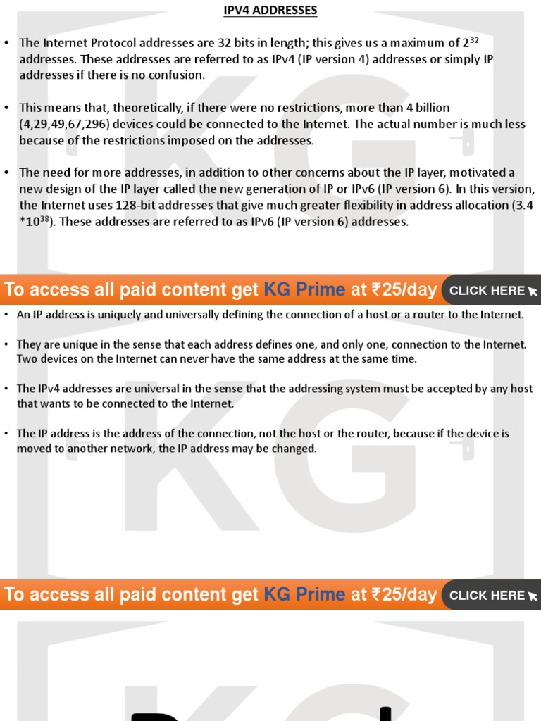 4 1 IP Addressing Lyst7910 | PDF | Ip Address | I Pv6