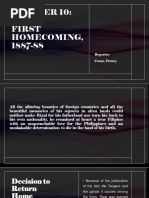Rizal's First Homecoming | PDF | Philippines