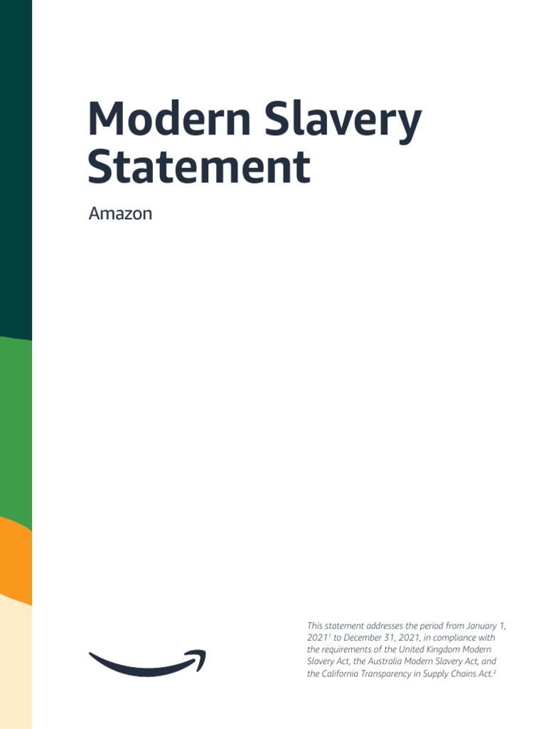 2021 Modern Slavery Statement | PDF