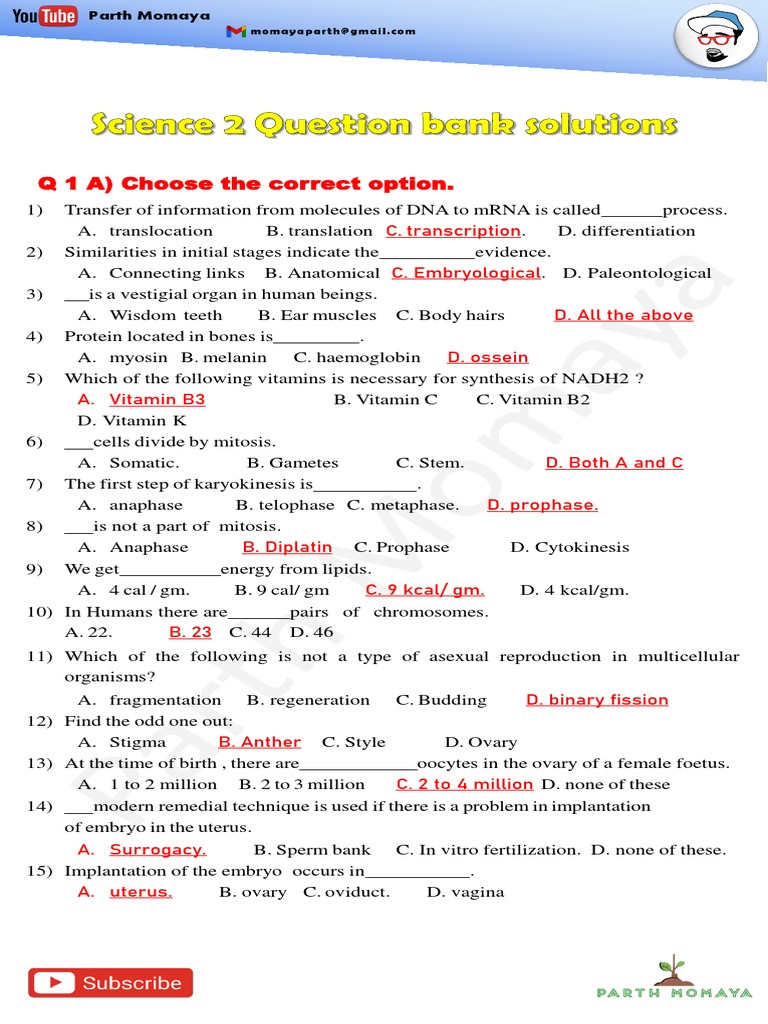 Science 2 Question Bank Objectives Solutions Download Free Pdf Nuclear Power Sexual 