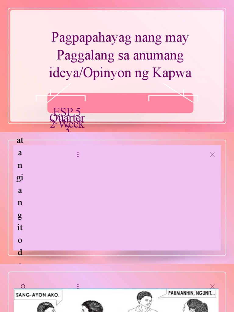 ESP 5 Quarter 2 Week 5 | PDF