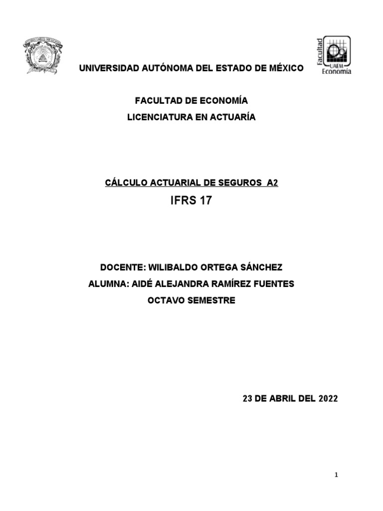 Ifrs 17 | PDF | normas internacionales de INFORMACION FINANCIERA | Seguro