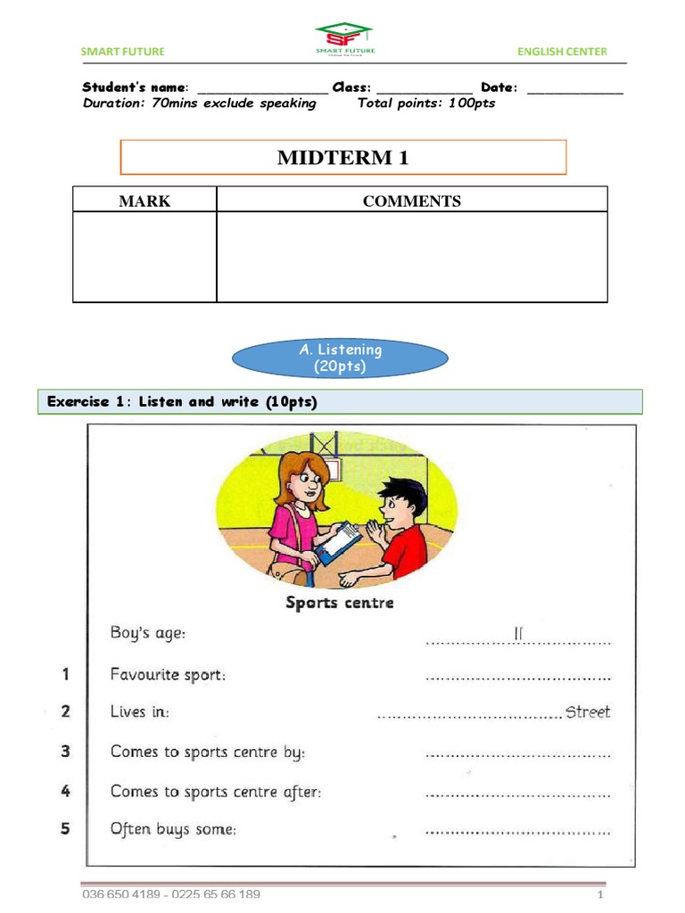 Midterm Exam Unit 1-2 | PDF