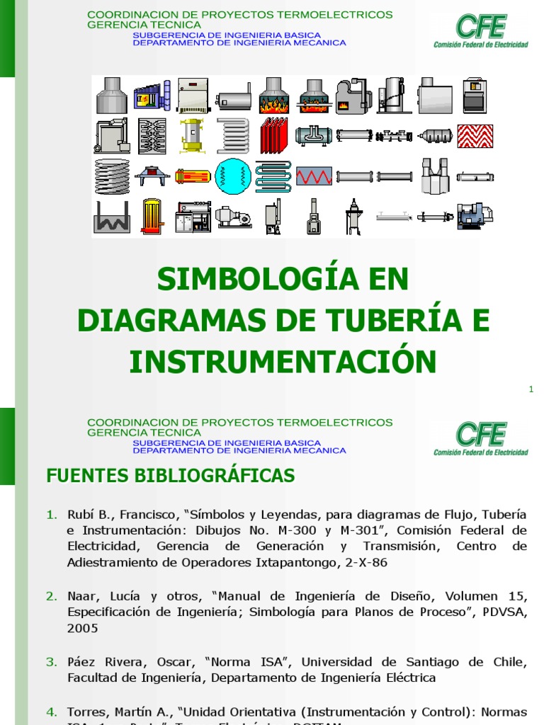 Simbología en Diagramas DTI | PDF | Válvula | Vapor de agua