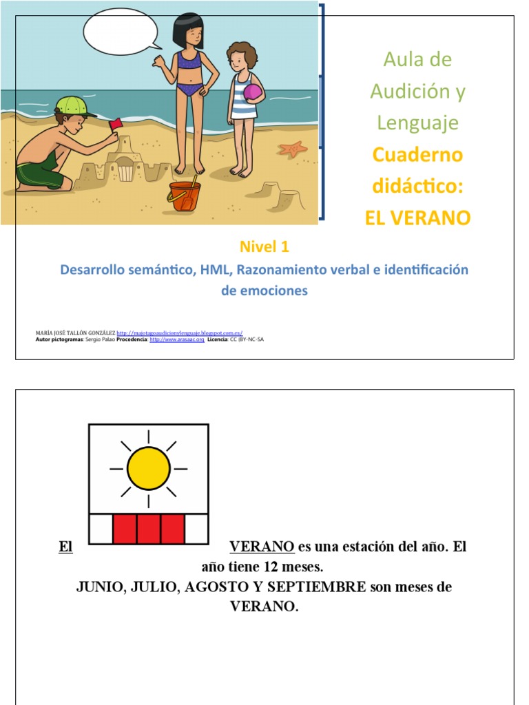 Cuaderno Didactico El Verano EP 1.docx 0 | PDF | Comunicación humana ...