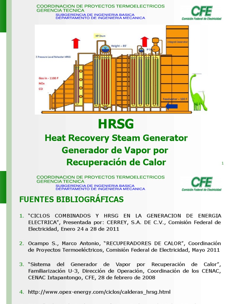 008 - HRSG | PDF | Vapor | Agua