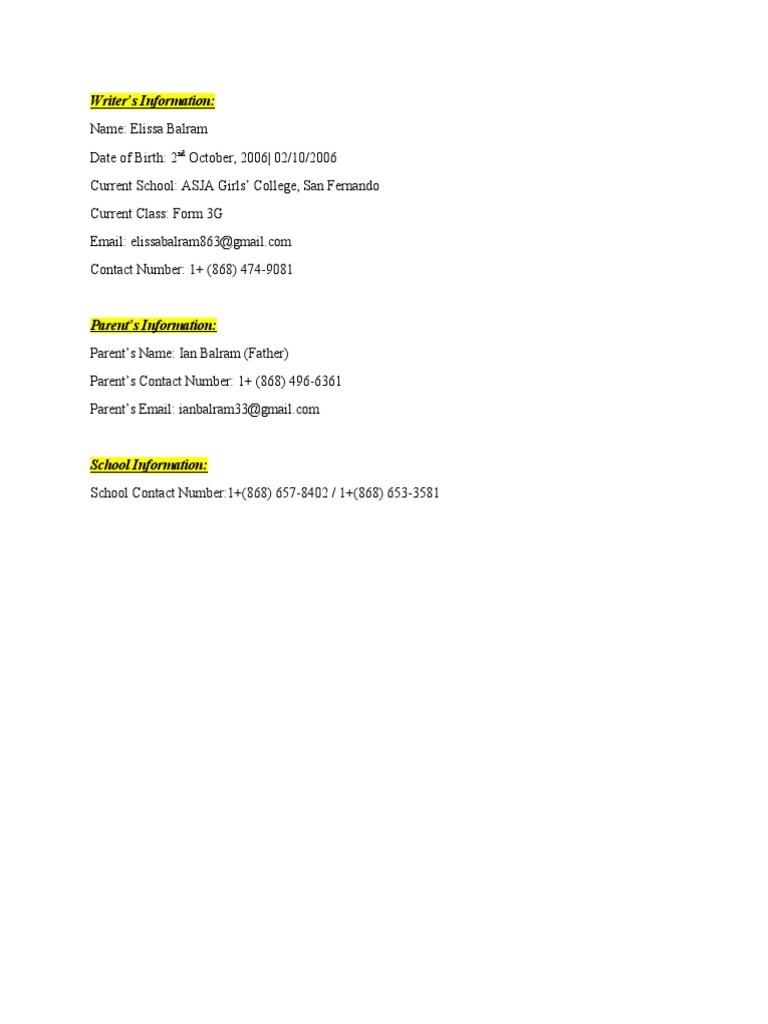 The Day I Met My Local Hero - Story | PDF