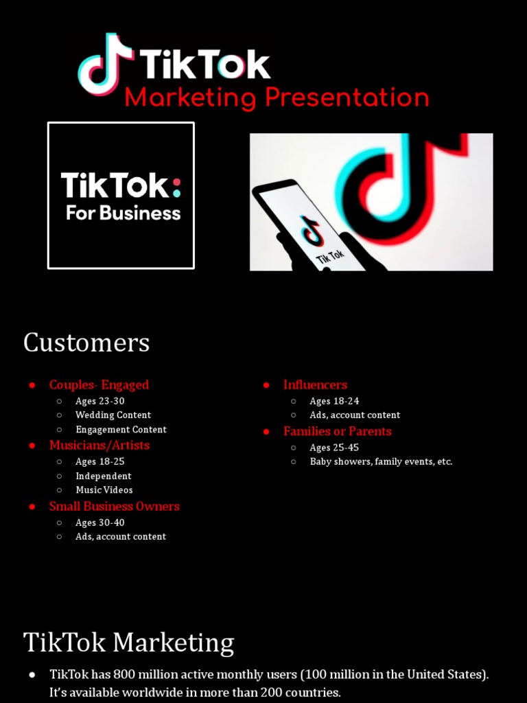 Tiktok Presentation Pdf You Tube Communication