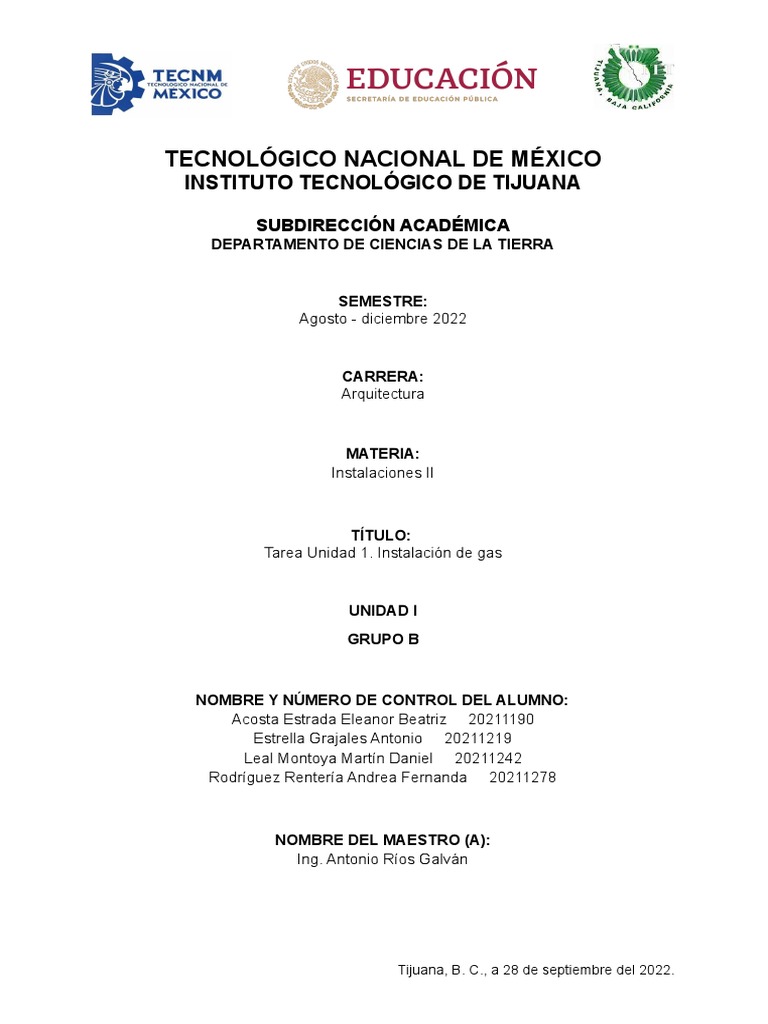 Tarea U1 - Instalación de Gas | PDF | Estufa de cocina | Ingeniería de ... Tarea U1 - Instalación de Gas | PDF | Estufa de cocina | Ingeniería de ...
