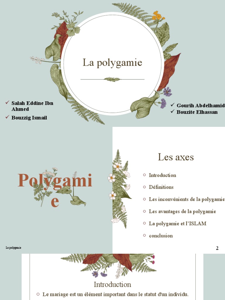 Avantages et inconvénients de la polygamie | PDF | Polygamie | Mariage