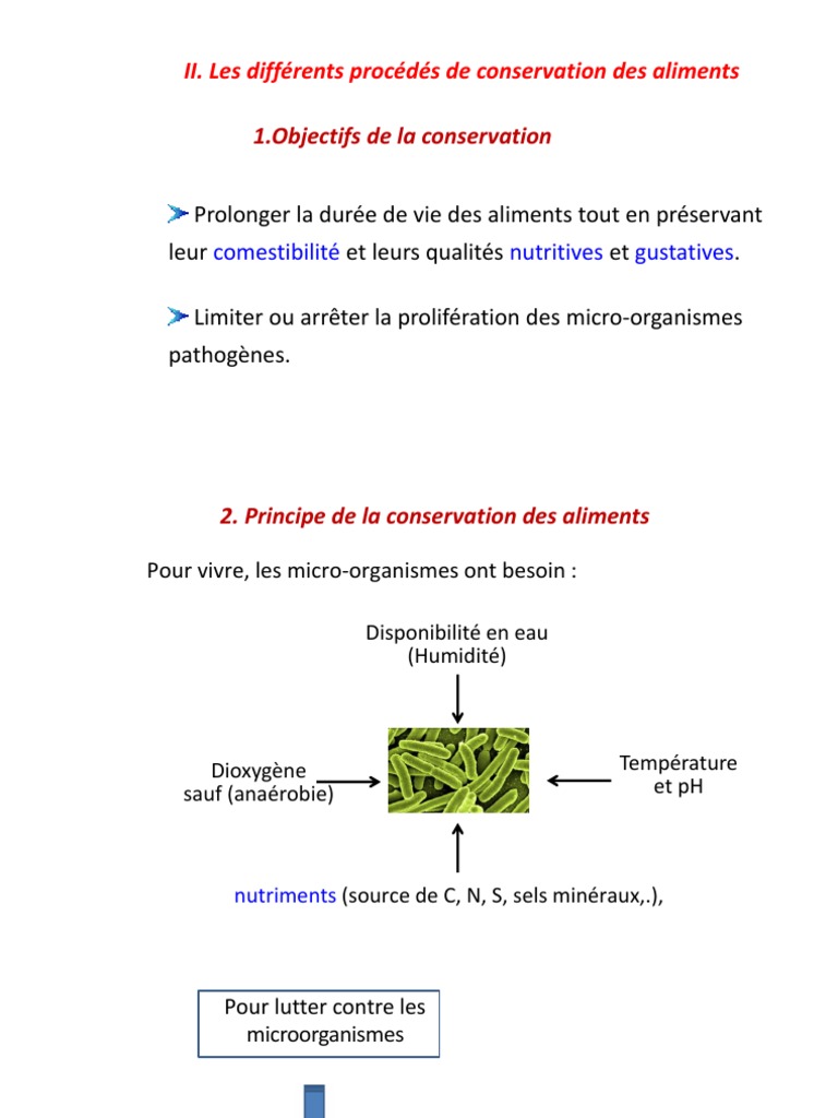 Méthodes de conservation des aliments | PDF | Conservation des aliments ...