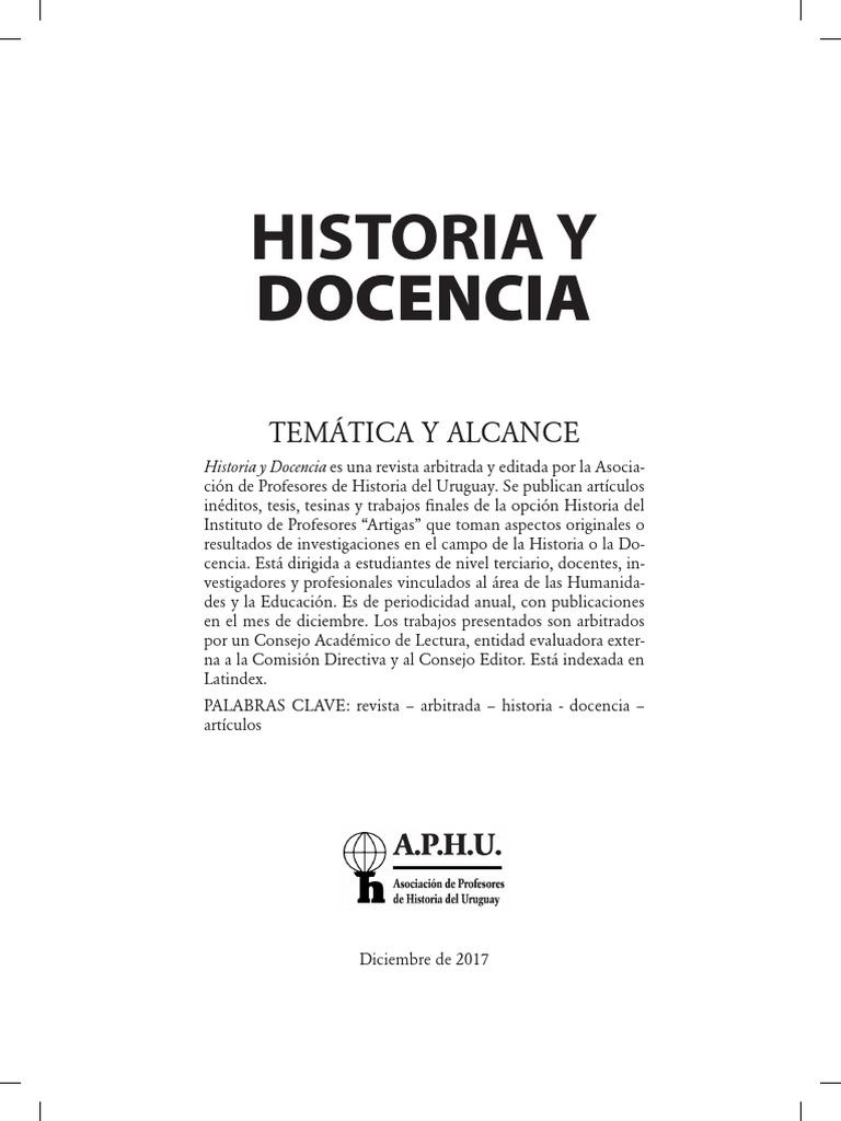 Revista APHU Diciembre 2017 | PDF | Método de enseñanza | Aprendizaje