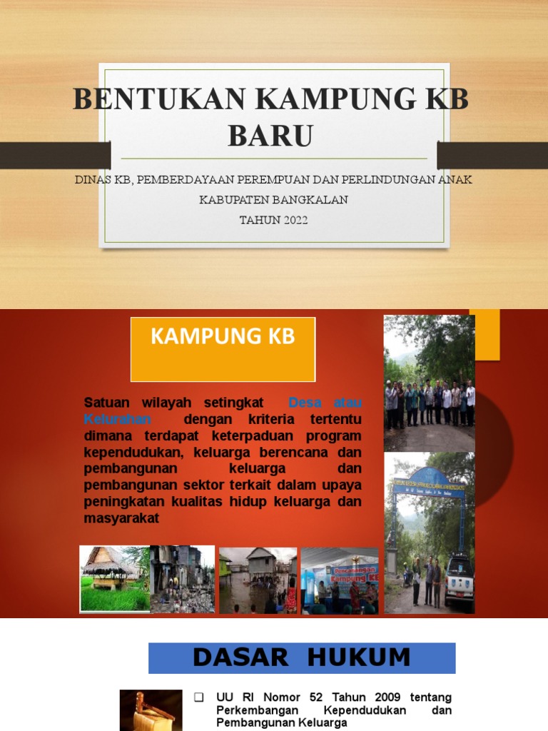 Pembentukan Kampung KB Baru | PDF