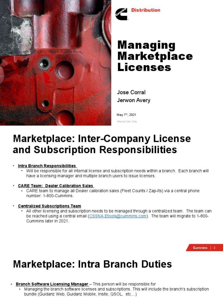 Marketplace Managing Licenses | PDF | Software Development ...