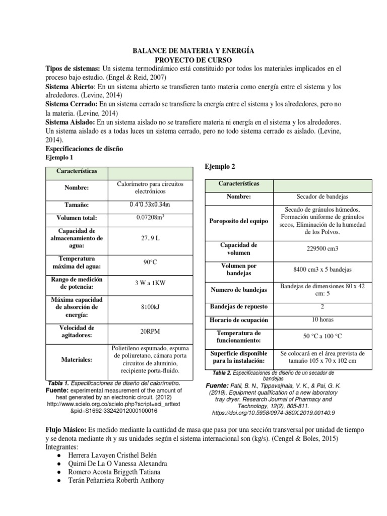 Balance de Materia y Energía | PDF | Medición de flujo | Gases