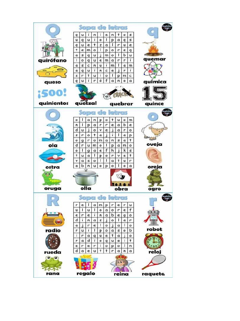 Sopas Letras | PDF