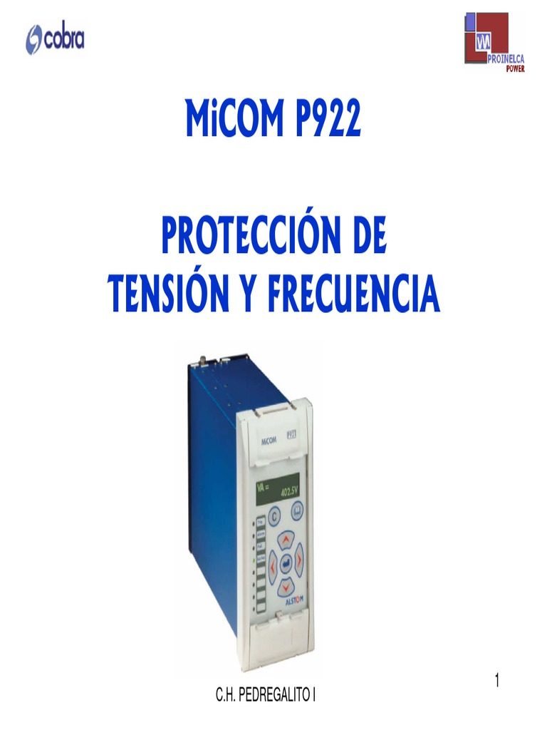 Protección de Tensión y Frecuencia | PDF | Relé | Ciencias de la ...