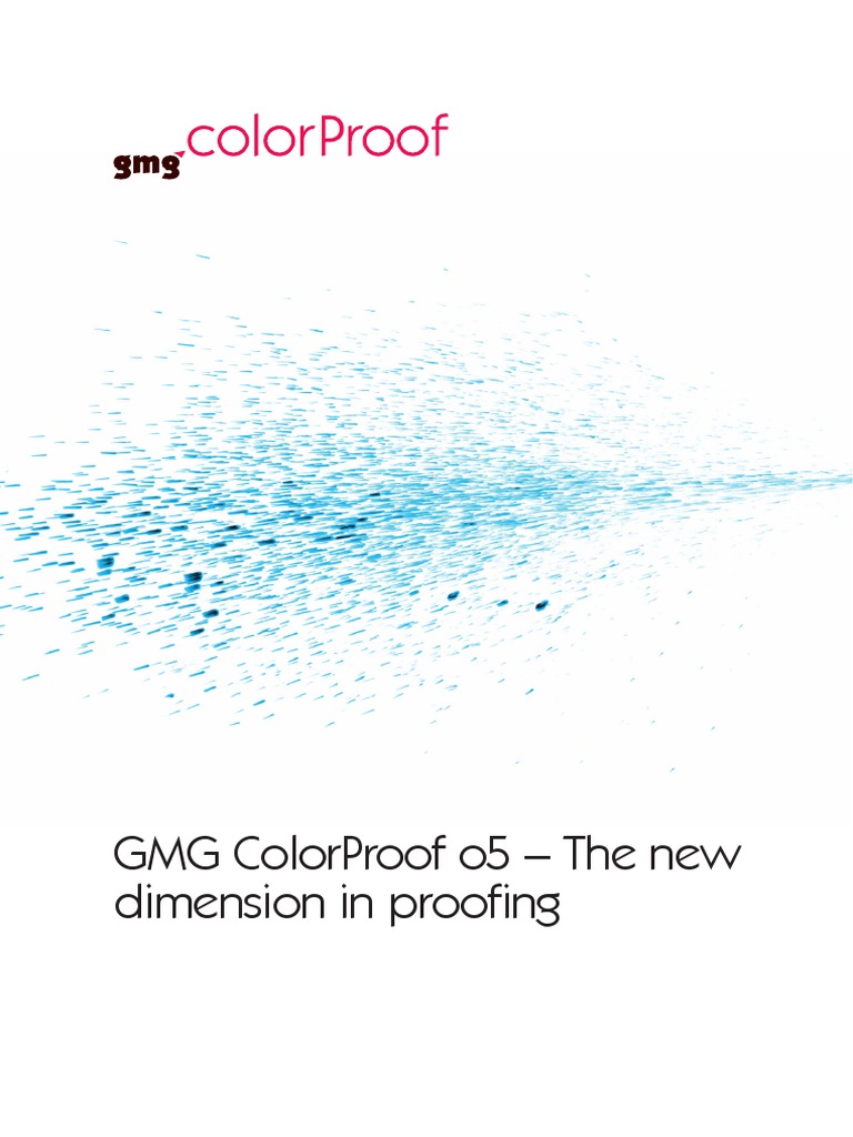 GMG Colorproof O5 en Brochu | PDF | Printer (Computing) | Calibration