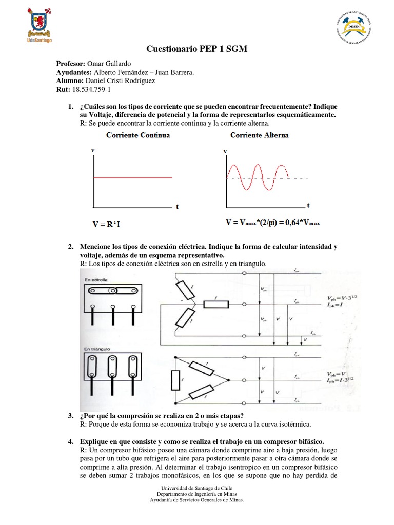 Cuestionario Pep 1 SGM - Respuestas - V2 | PDF | Presión | Pistón