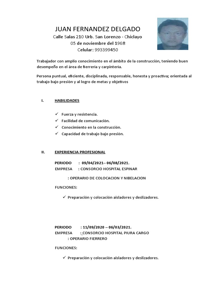 Curriculum Juan PDF | PDF