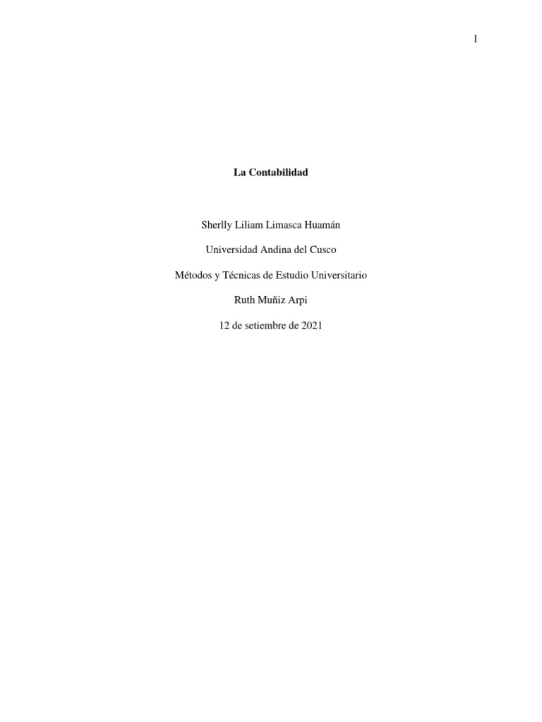 La Contabilidad Normas Apa (1CA) | PDF | Contabilidad | Business