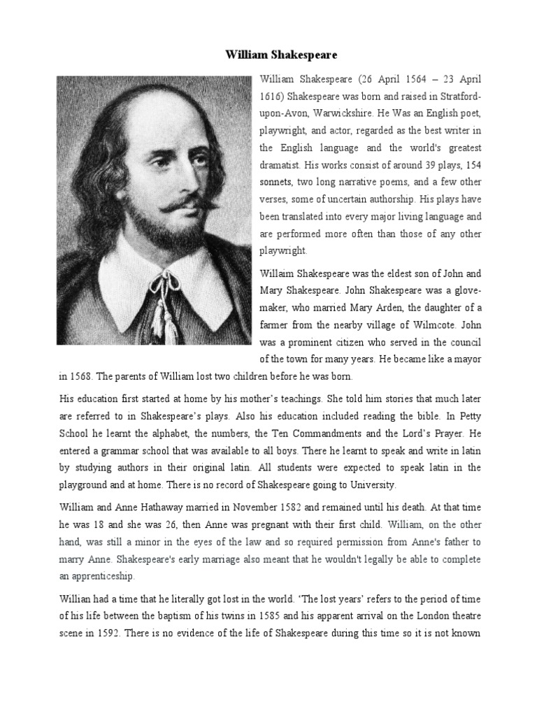 WILLIAM SHAKESPEARE ENGLISH ALL | PDF | William Shakespeare | English Renaissance