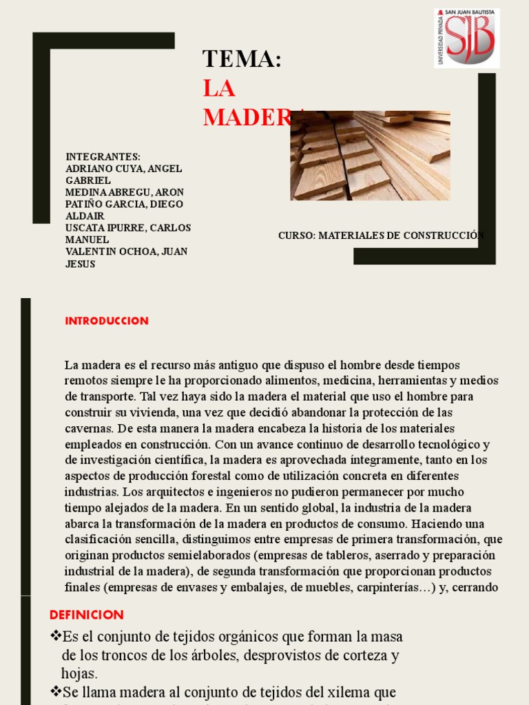 Norma E.010 Madera | PDF | Madera | Agua