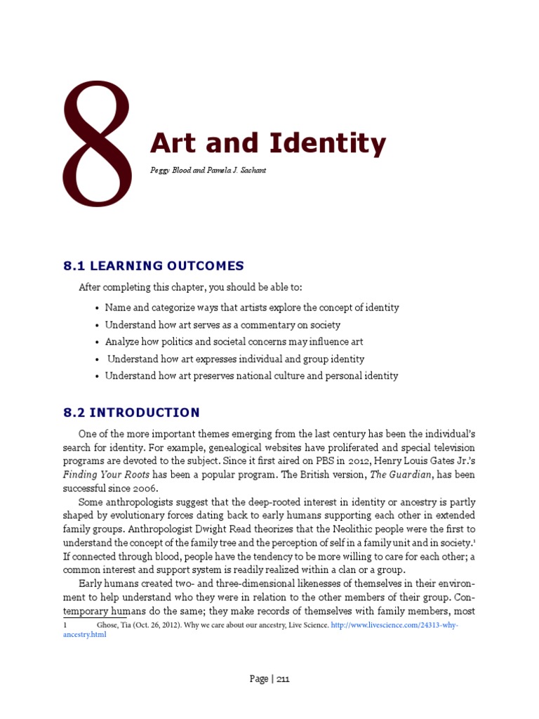 Chapter 8 Art and Identity | PDF | Identity (Social Science) | Gender