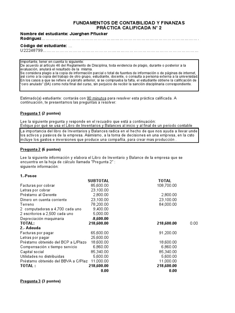 PC2 8 | PDF | Contabilidad | Activo fijo