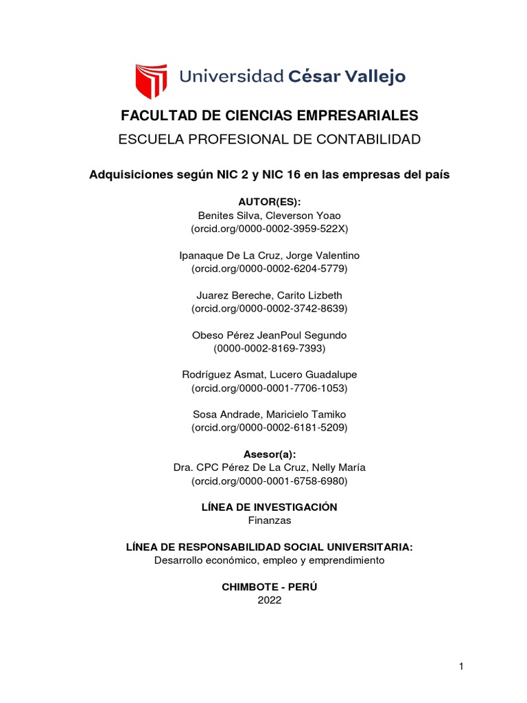 Objetivo de la NIC 2 en Activos Fijos | PDF | Costo | Depreciación