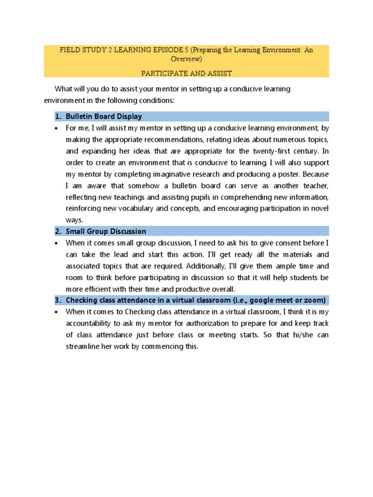 Field Study 2 Learning Episode 5 | PDF | Career & Growth | Self-Improvement