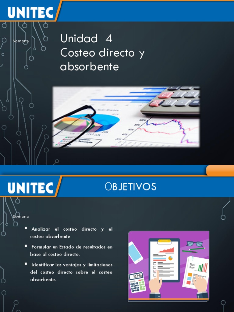 Unidad 4 Costeo Directo y Absorbente. | PDF | Costo | Planificación