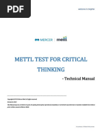 Mettl Personality Test | PDF | Psychometrics | Psychology