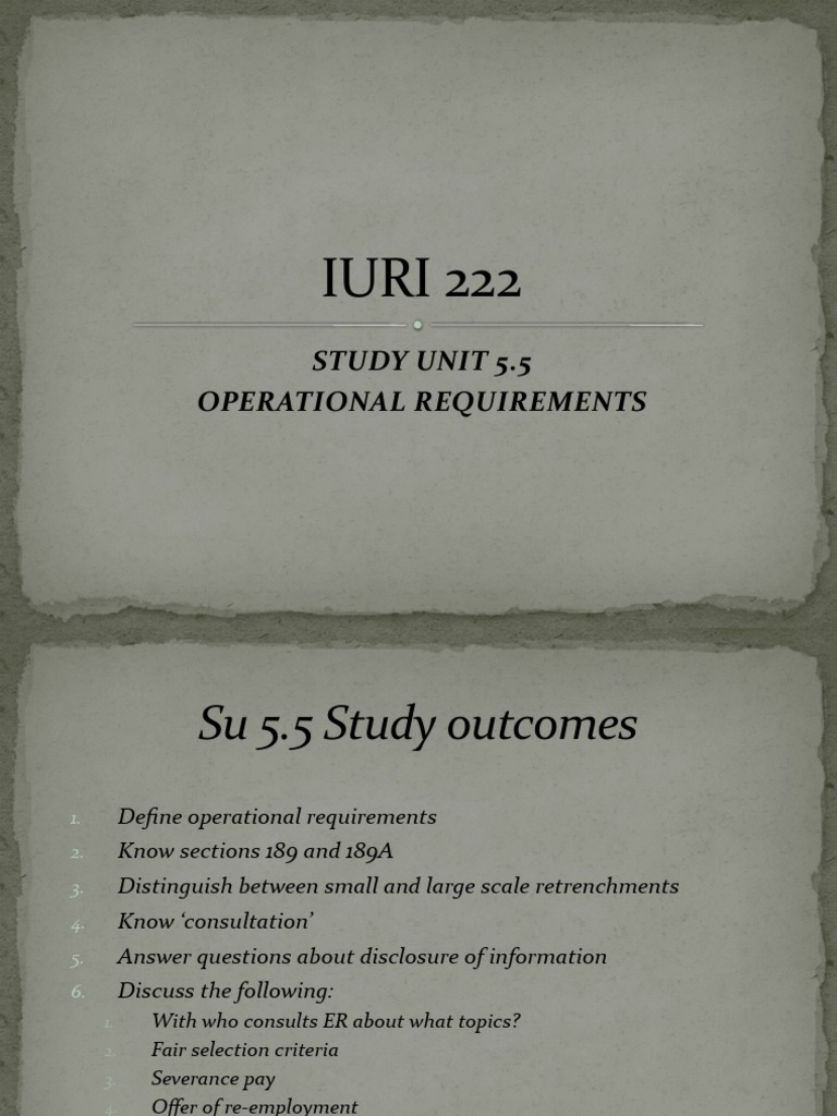 Study Unit 5.5 | PDF | Employment | Business Law