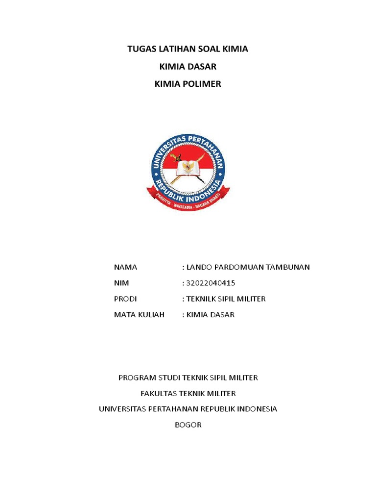 Tugas Kimia Dasar | PDF