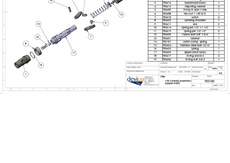 Part list and exploded view of latch assembly | PDF | Bienes ...