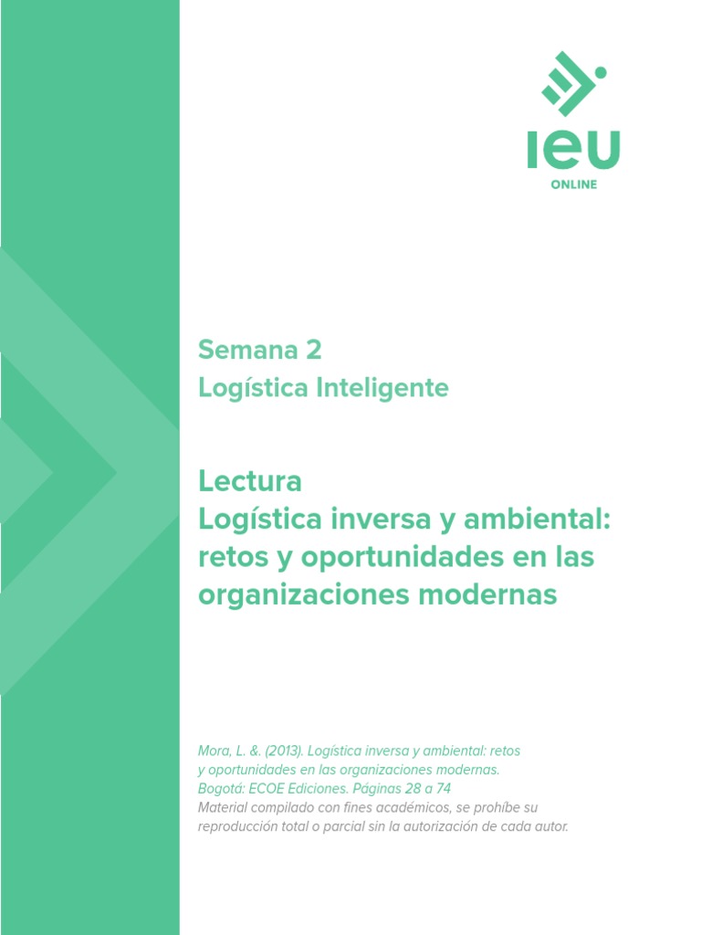 Bloque 2 - Lectura Complementaria | PDF | Logística | Residuos