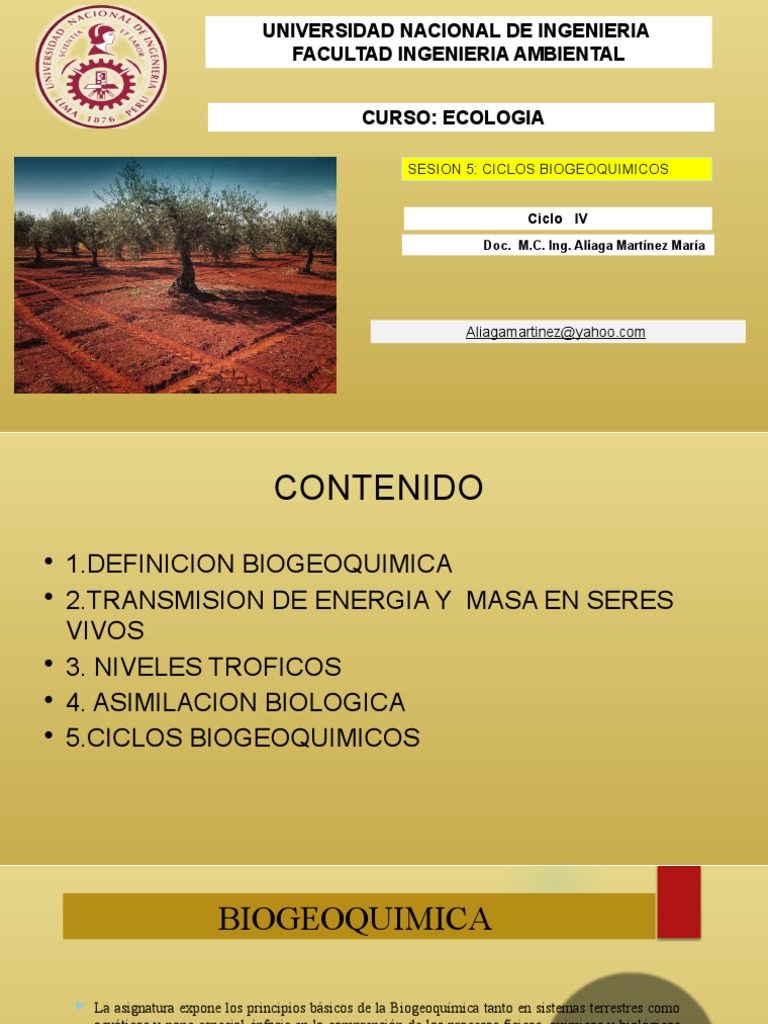 SESION 5.pptx CICLOS BIOGEOQUIMICOS | PDF