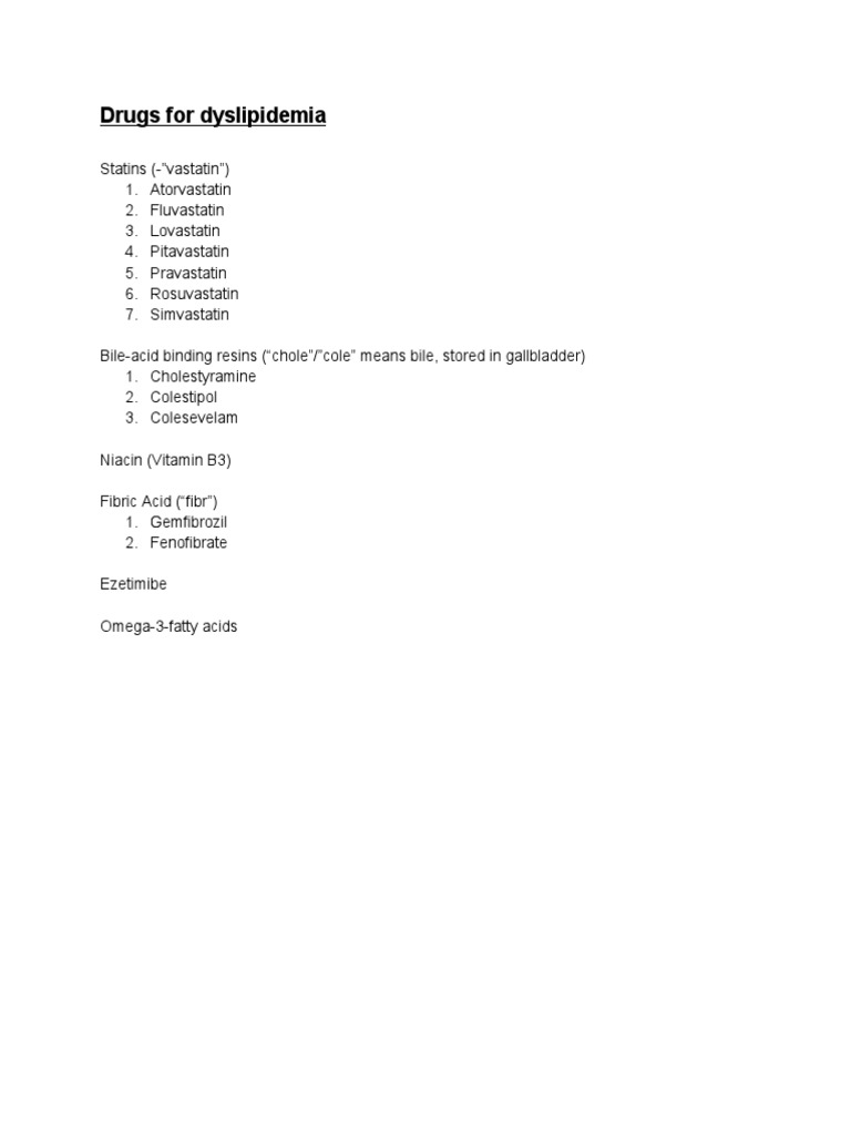 Pharmacology Drug List | PDF
