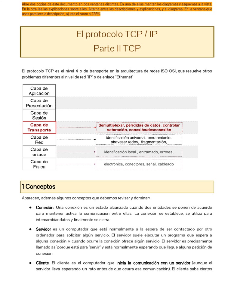 t04 Tcp-Ip Parte II TCP | PDF | Protocolos de internet | Cortafuegos (informática)
