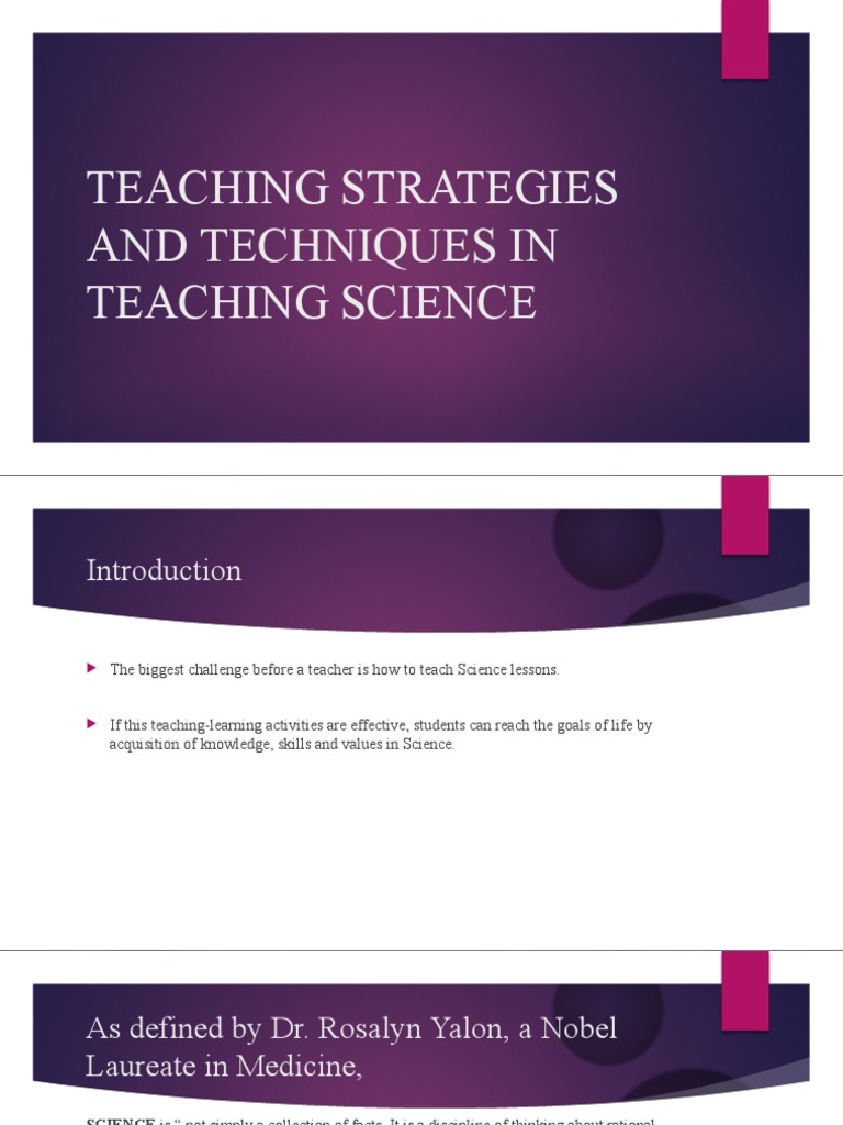 LAC Nov. 18,2022 Strategies and Technique in Teaching Science | PDF | Learning | Teaching Method