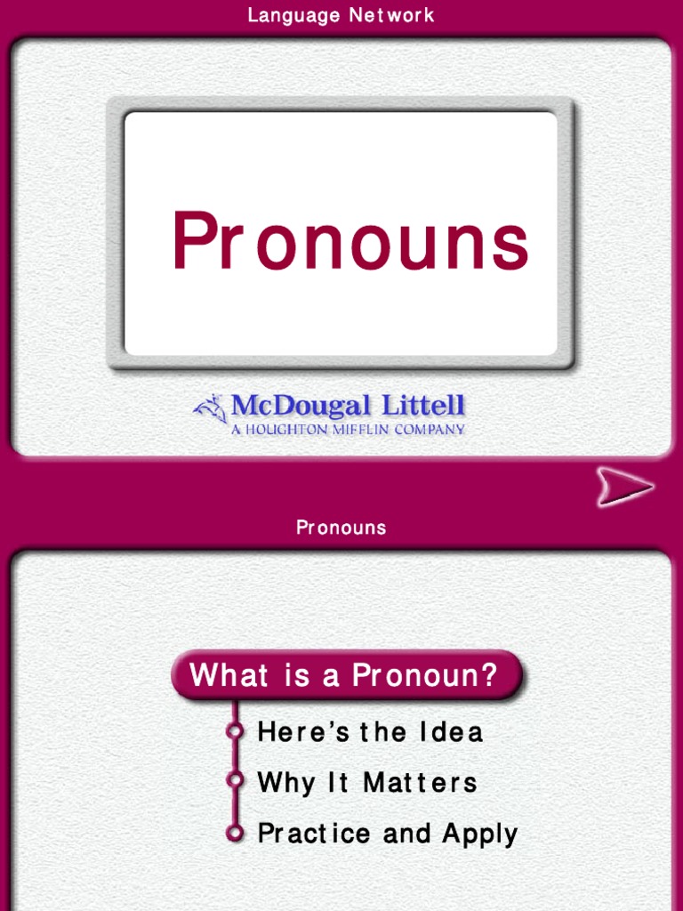Understanding Pronouns: Types, Usage, and Agreement | PDF | Grammatical ...