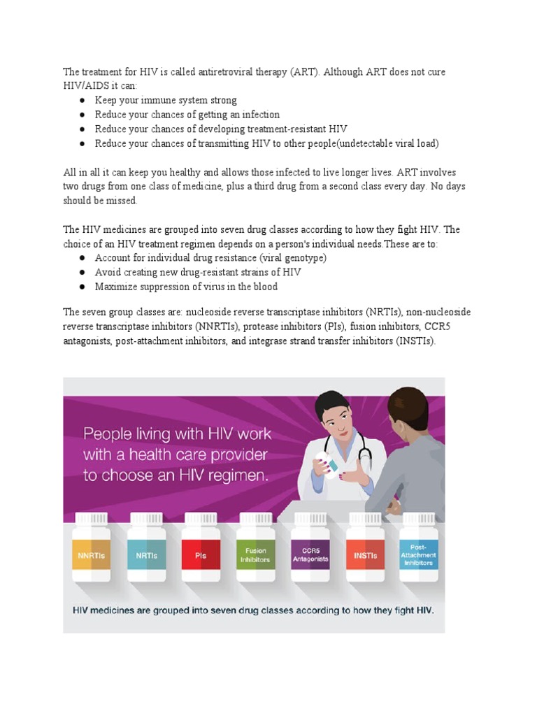 Treatment Options For HIV - AIDS | PDF
