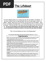 Exercise 2 - The Lifeboat Activity | PDF | Social Science | Wellness