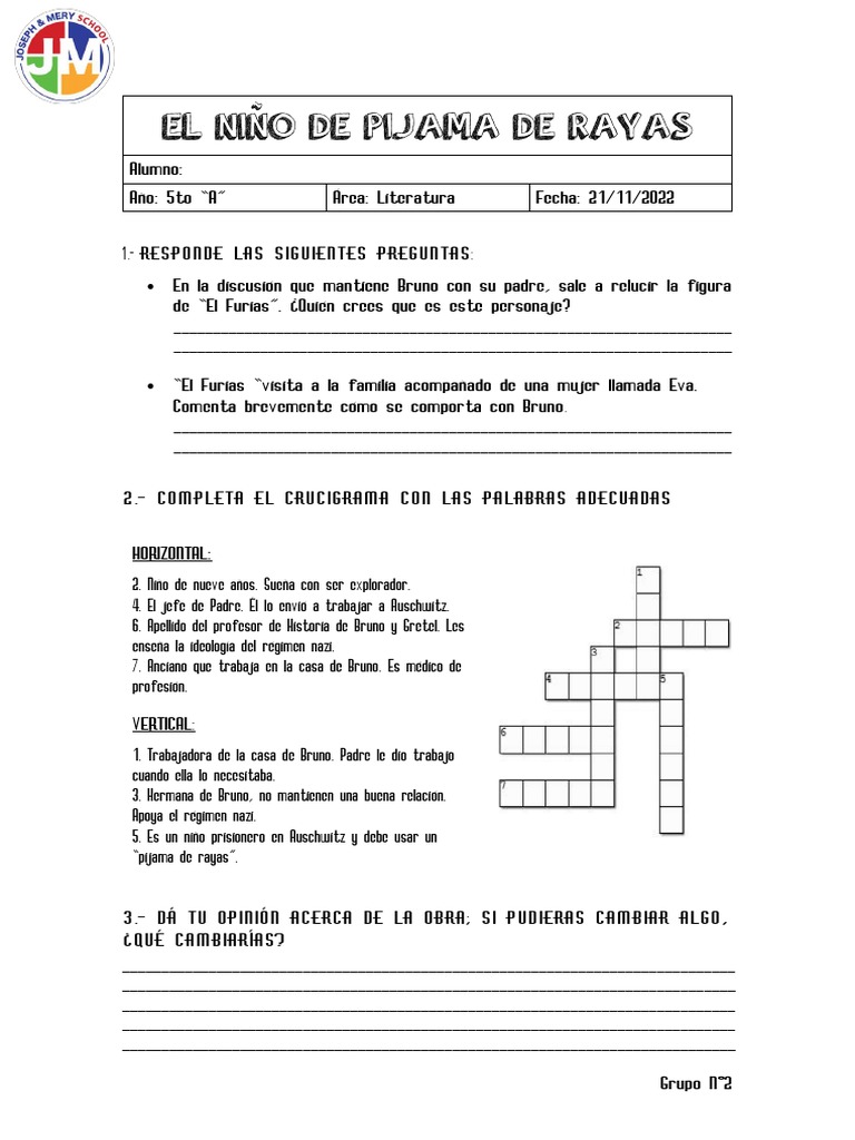 Guía de Estudio: El Niño con Pijama de Rayas | PDF