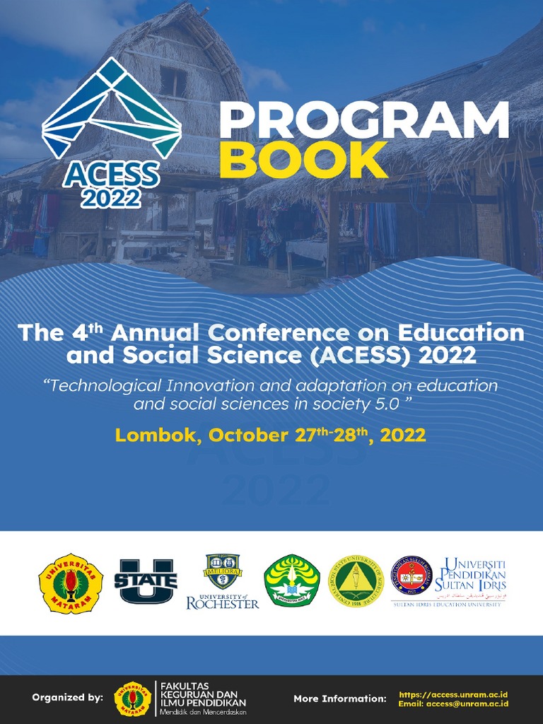 4th ACESS 2022 Program & Abstracts | PDF | Teachers | Literacy