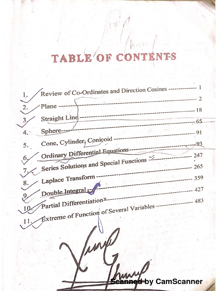 Engineering Mathematics II - Solution | PDF