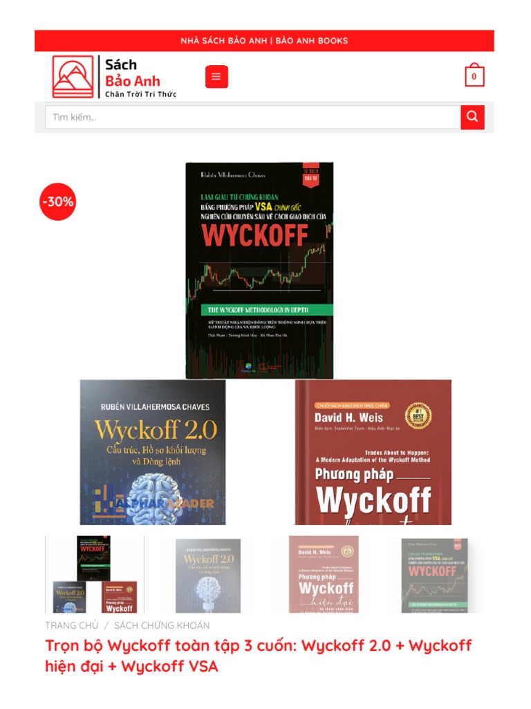 Trọn bộ Wyckoff toàn tập 3 cuốn: Wyckoff 2.0 + Wyckoff hiện đại + Wyckoff VSA | PDF